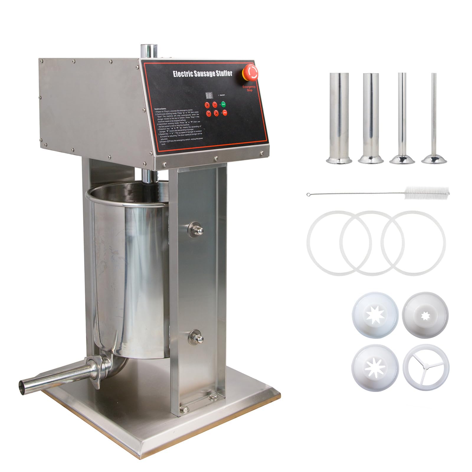 Amazon.com: EASYROSE Electric Sausage Stuffer 44LBS Vertical Sausage ...