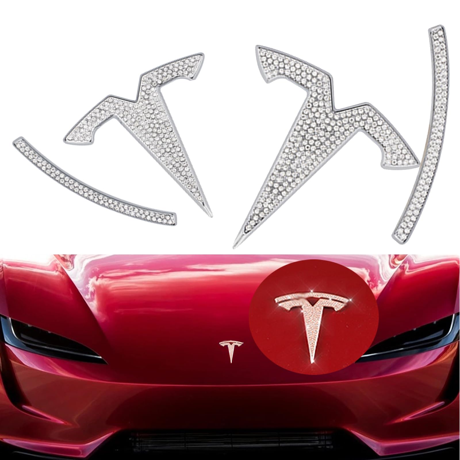 Snapklik.com : Yhcdsea Model Y Bling Crystal Shiny Diamond Decal ...