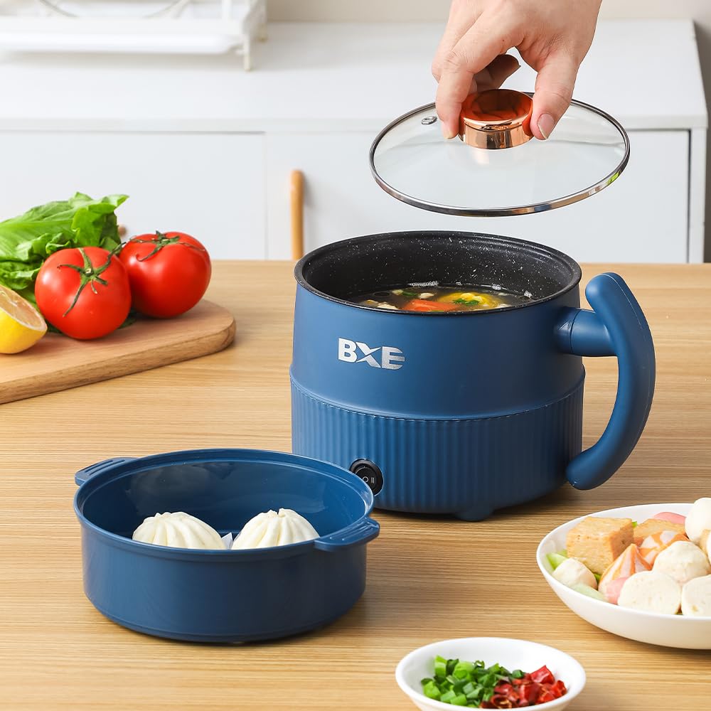 Electric Hot Pot, Mini Ramen Cooker, 1.5L Noodles Pot, Hot Pot Electric ...