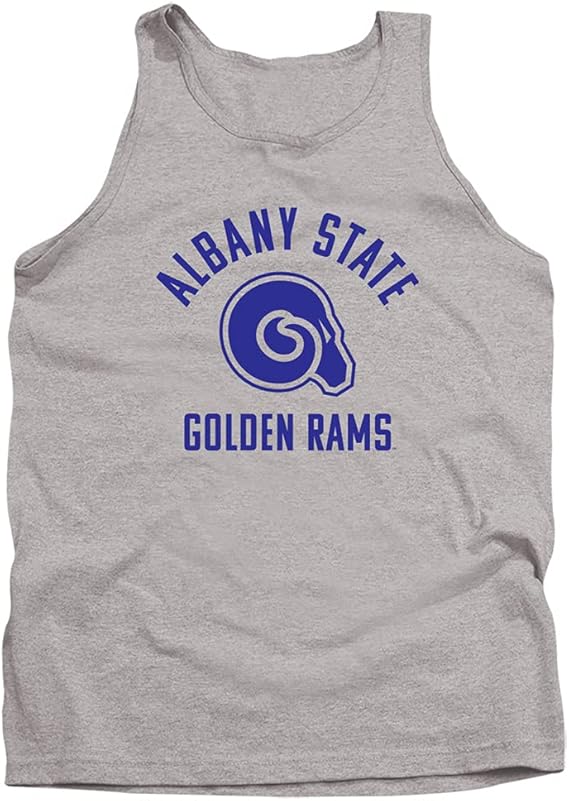 Amazon.com: Albany State University Official One Color Albany Golden Rams Logo Unisex Adult Tank ...