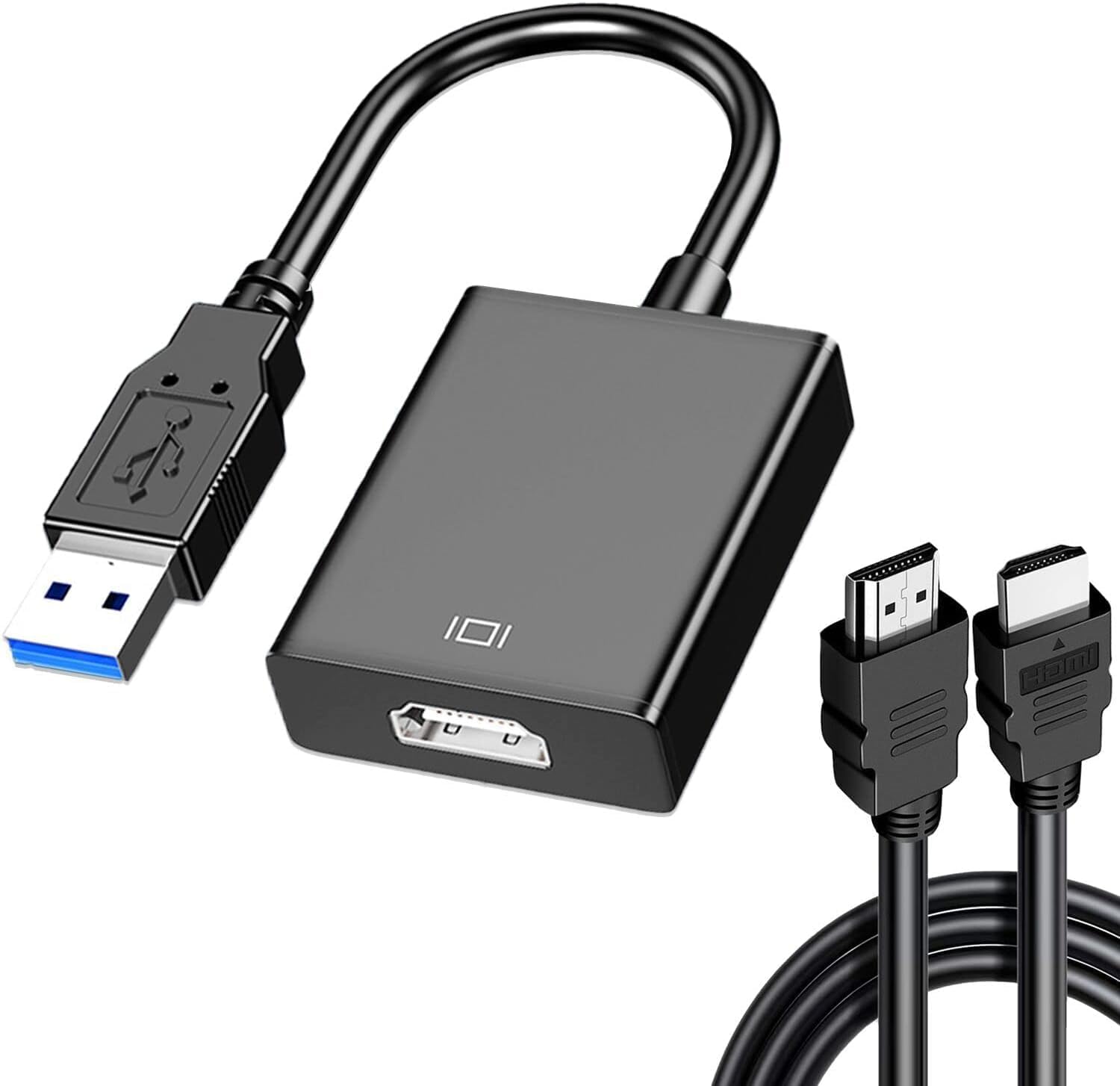Amazon.com: Jofnaylr USB to HDMI Adapter with 6FT HDMI Cable, USB 3.0 ...
