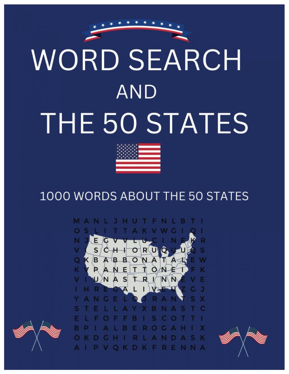 Word Search and The Fifty States: 1000 Words about America's 50 States ...
