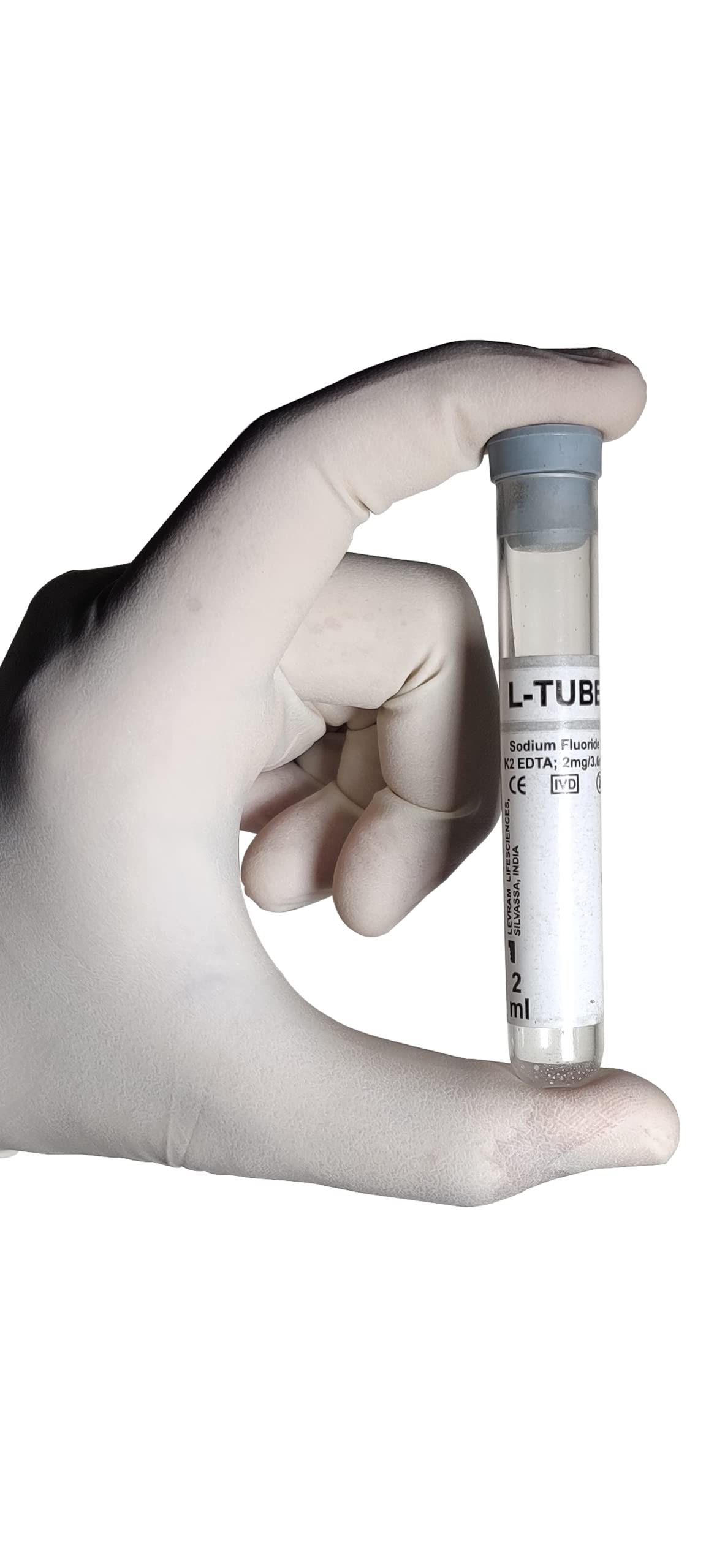 Buy LEVRAM L-TUBE Sodium Fluoride Non Vacuum Blood Collection Tube With ...