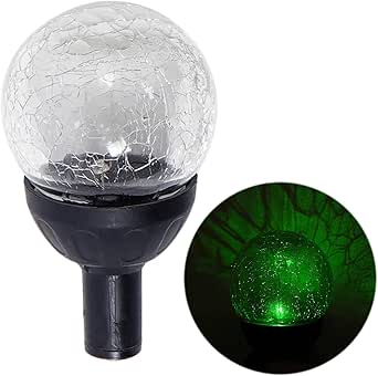 Amazon.com: Lariander Solar Powered Glass Light Bulb Solar Wind Spinner ...