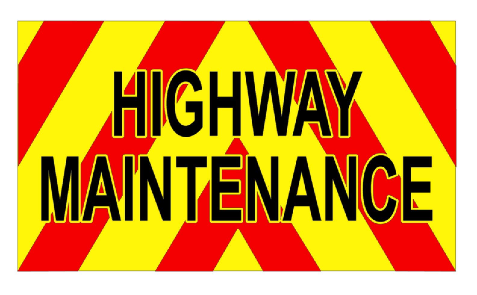 Buy Motorway or Highway Maintenance Magnet Long Magnetic Sign Highway ...