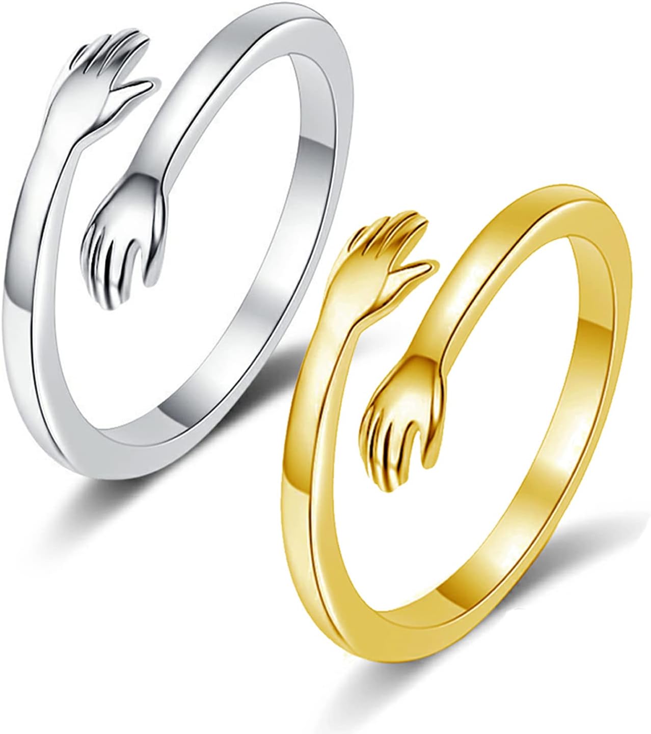 Amazon.com: Promise Rings for Her, Adjustable Matching Rings for ...