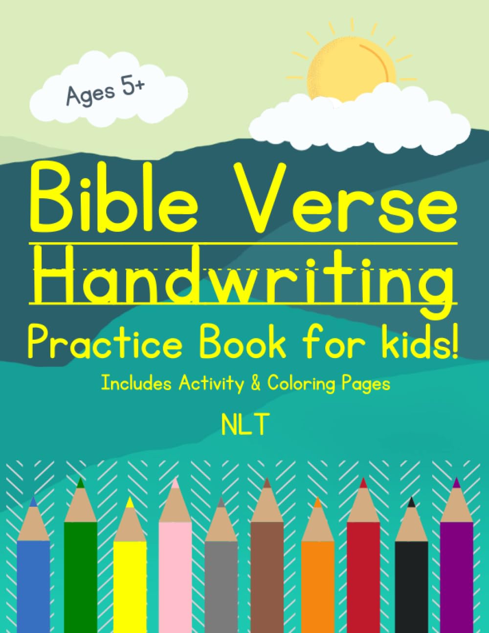 Bible Verse Handwriting Practice Book for Kids: Knight, Brianna ...