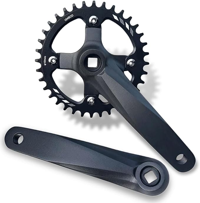 KANGXYSQ Square Taper Crankset 152mm 165mm 170mm Crank Arm Set With 32T ...