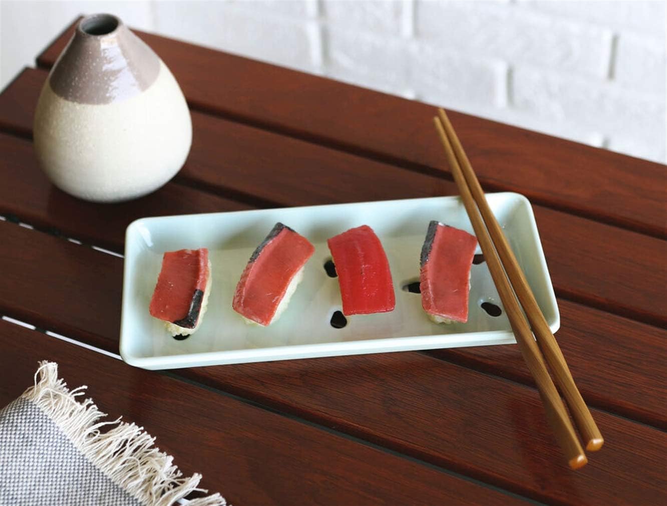 Amazon.com | Japanese Raw Sushi Preparation Storage Green Neta Zara ...