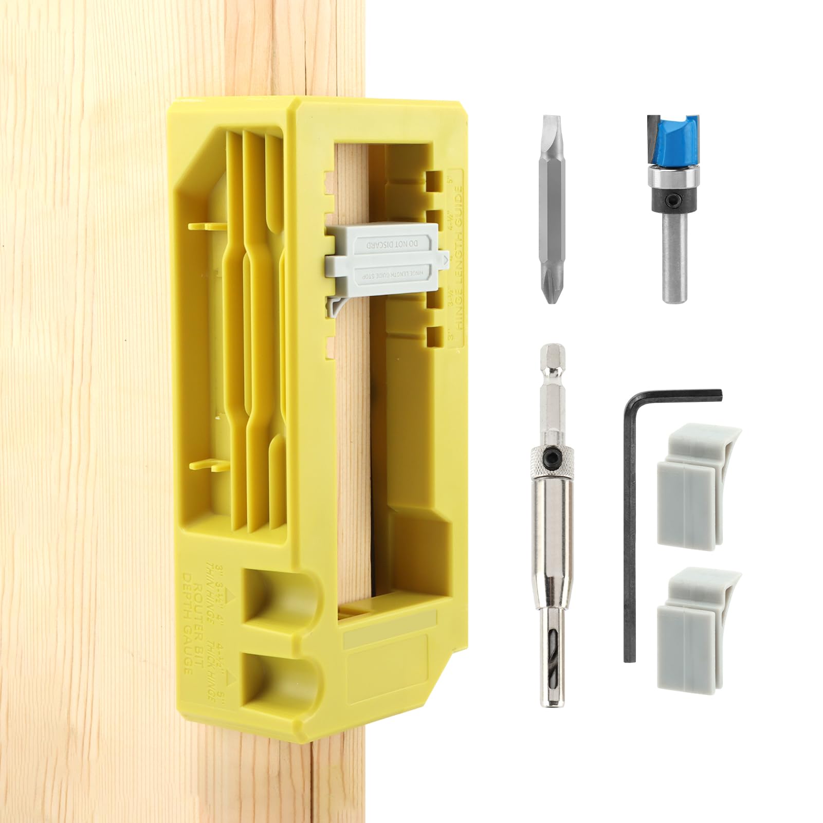 Door Hinge Jig, Door Hinge Router Template, Hinge Installation Kit Fits ...