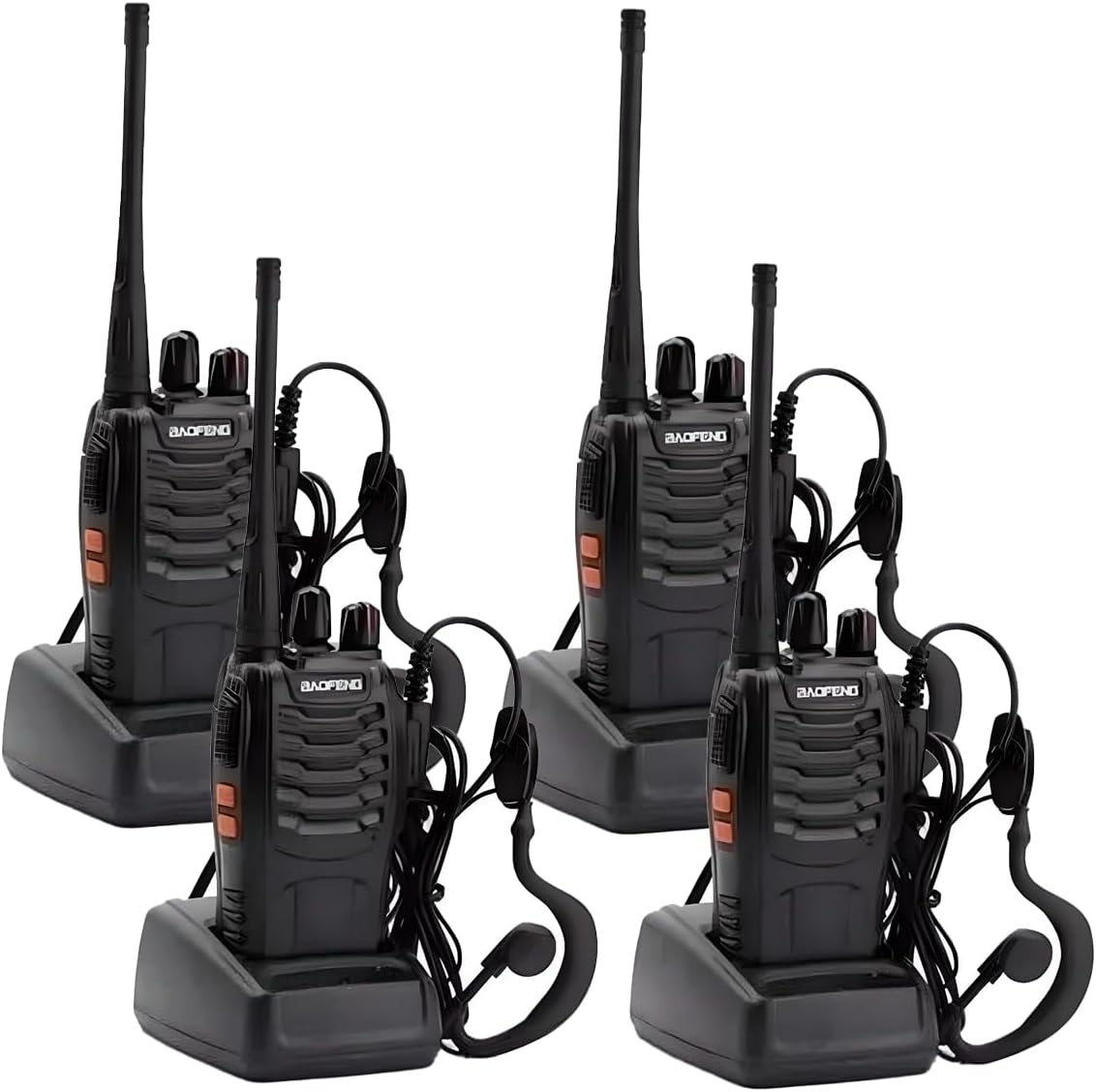 Radios BF-888s UHF | Walkie Talkie con Manos Libres Profesional | 16 ...