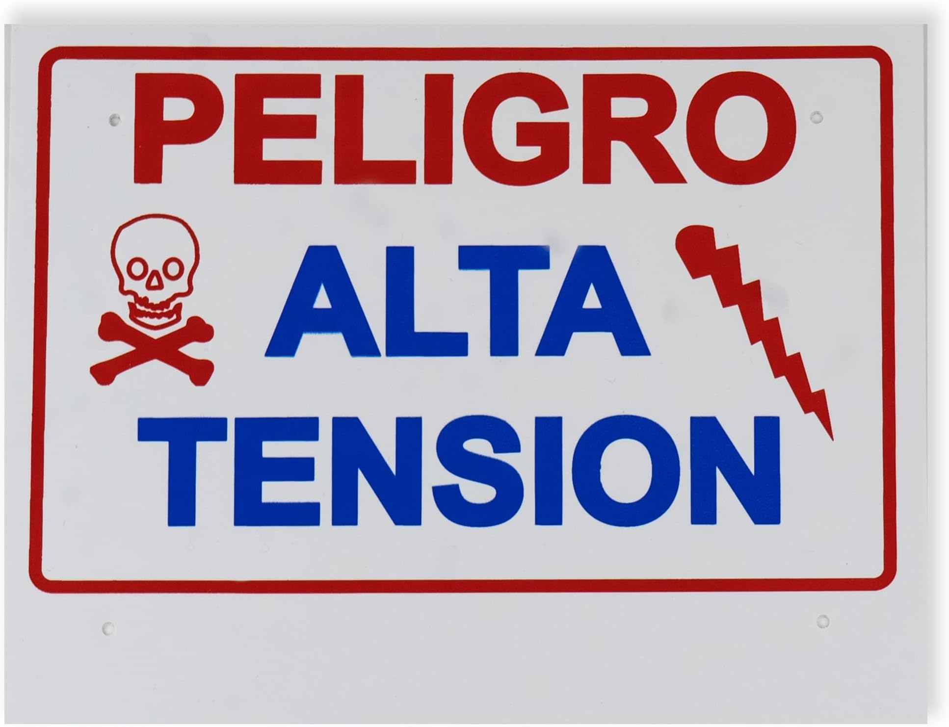 Yonusa Letrero de peligro para cercas electrificadas paquete de 5, de ...