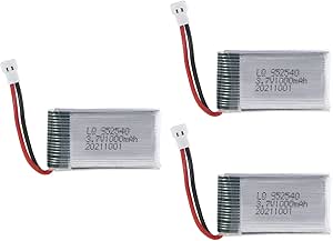 Amazon.com: ZGFF High Performance Backup Battery, 3.7V 1000Mah 25C Li ...