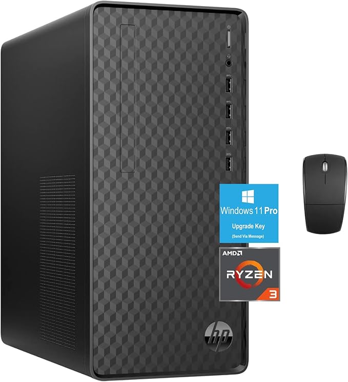 Amazon.com: HP Everyday Desktop Computer PC - AMD Ryzen 3 5300G ...