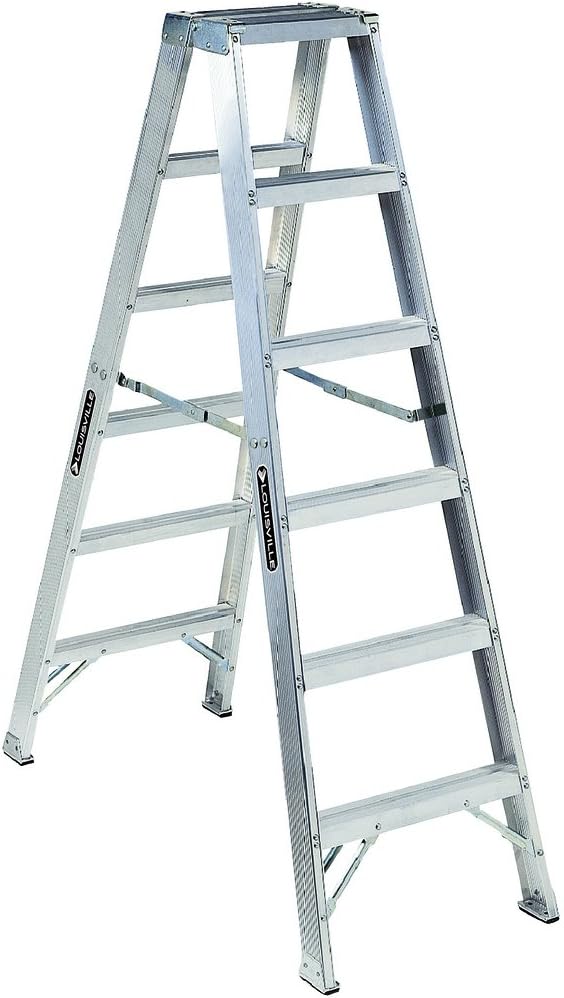 Louisville Ladder AM1006 Twin Step Ladder, 6-Foot - Stepladders ...