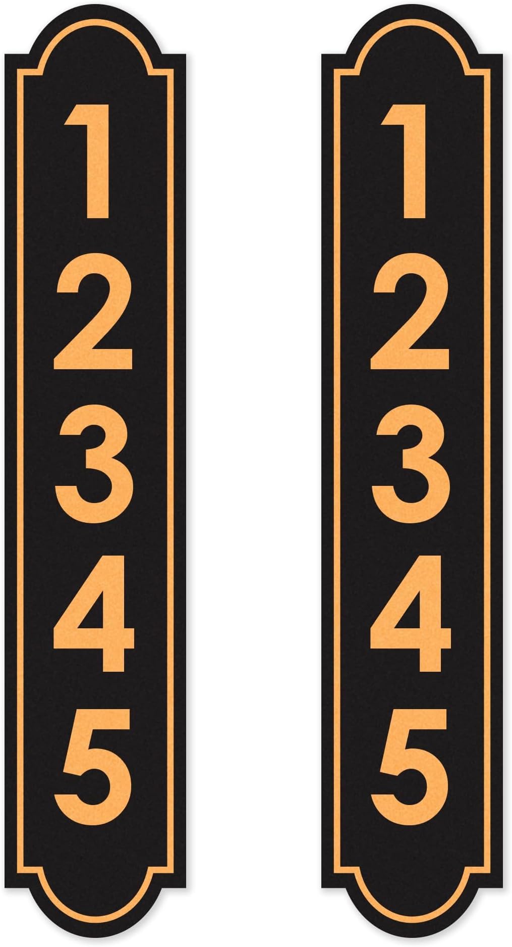 Amazon.com: Pair of Aluminum Vertical Mailbox House Number Signs - Two ...
