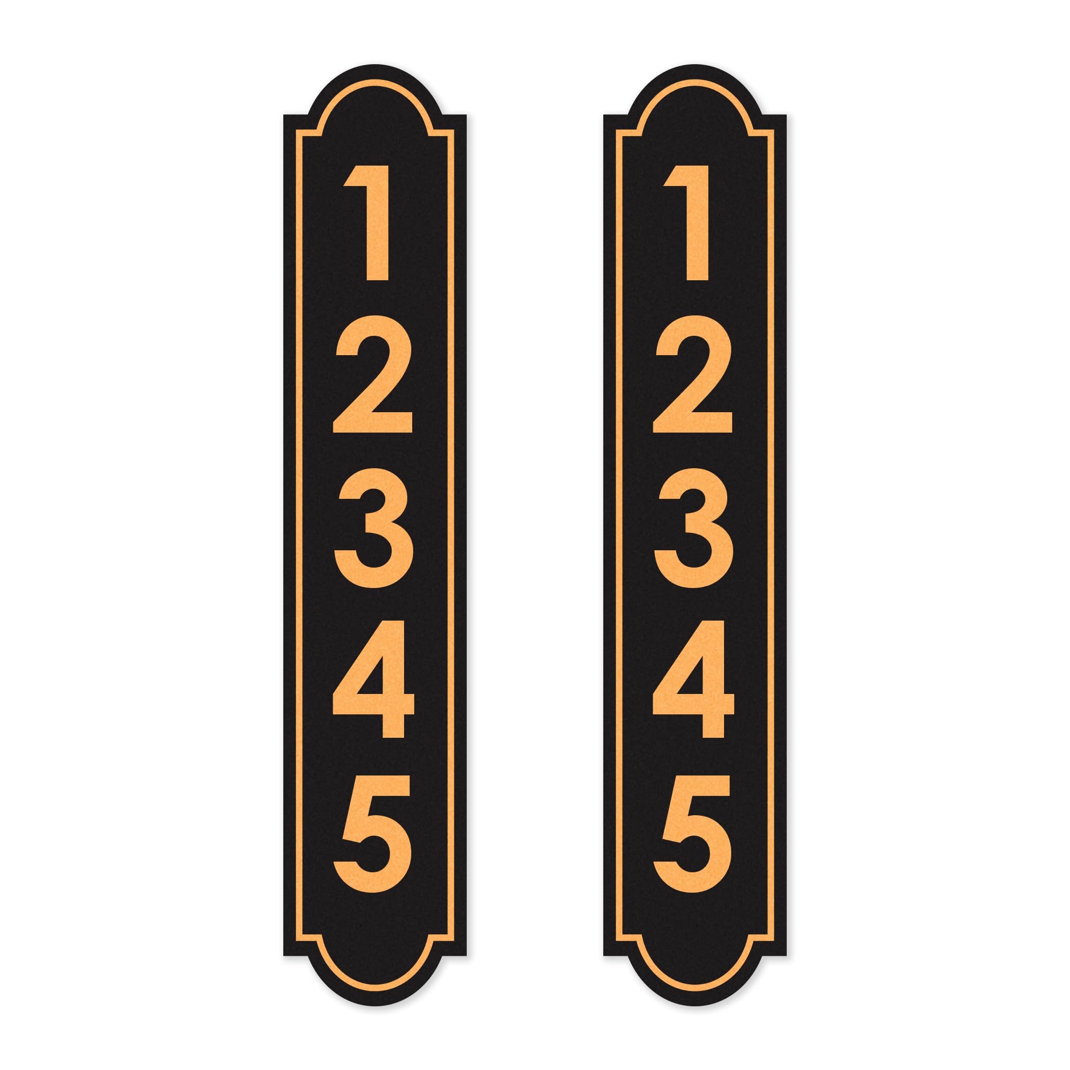 Amazon.com: Pair of Aluminum Vertical Mailbox House Number Signs - Two ...