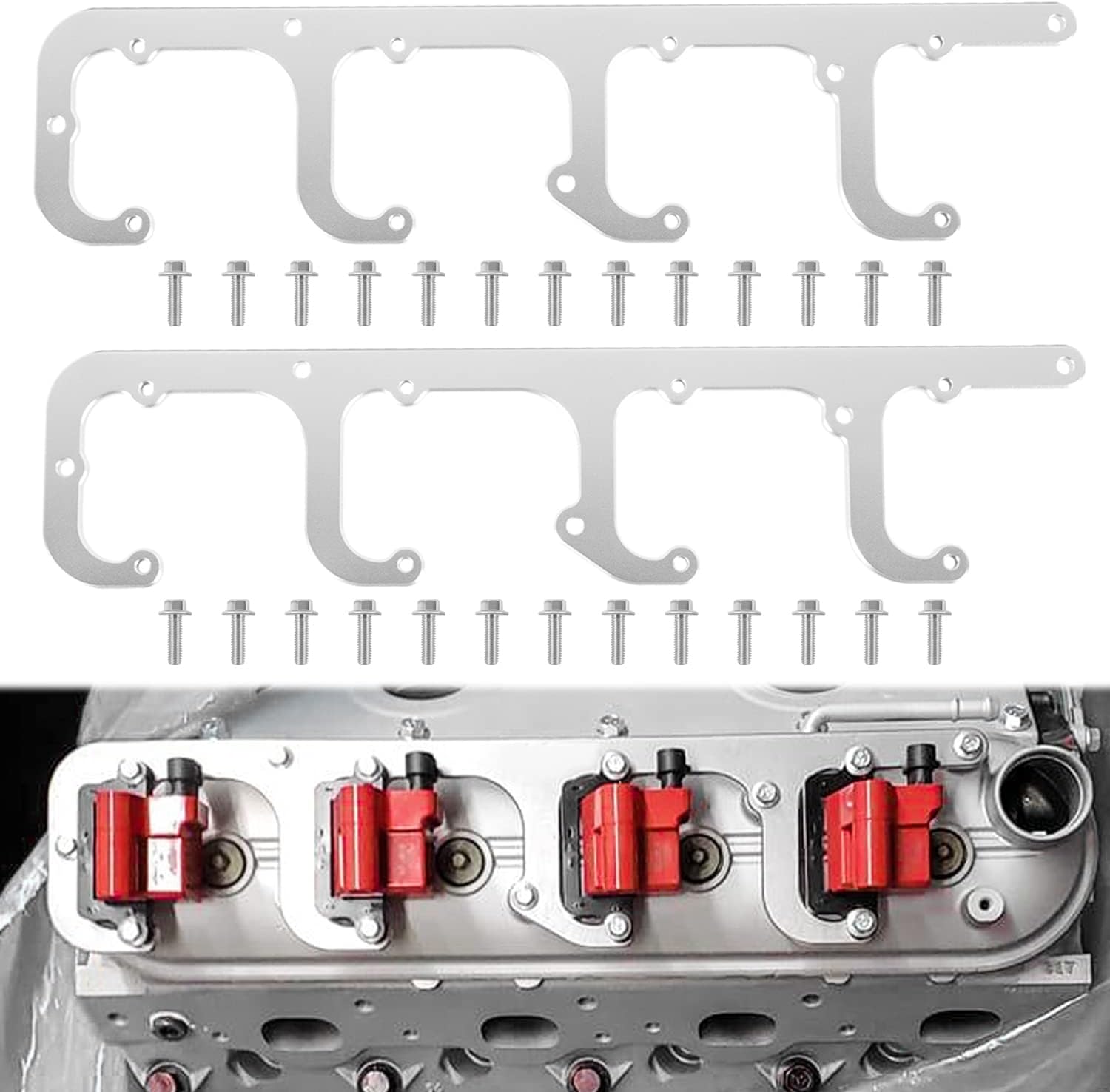 Amazon.com: 5.3L LS Engine Ignition Coil Brackets Mount Valve Cover ...