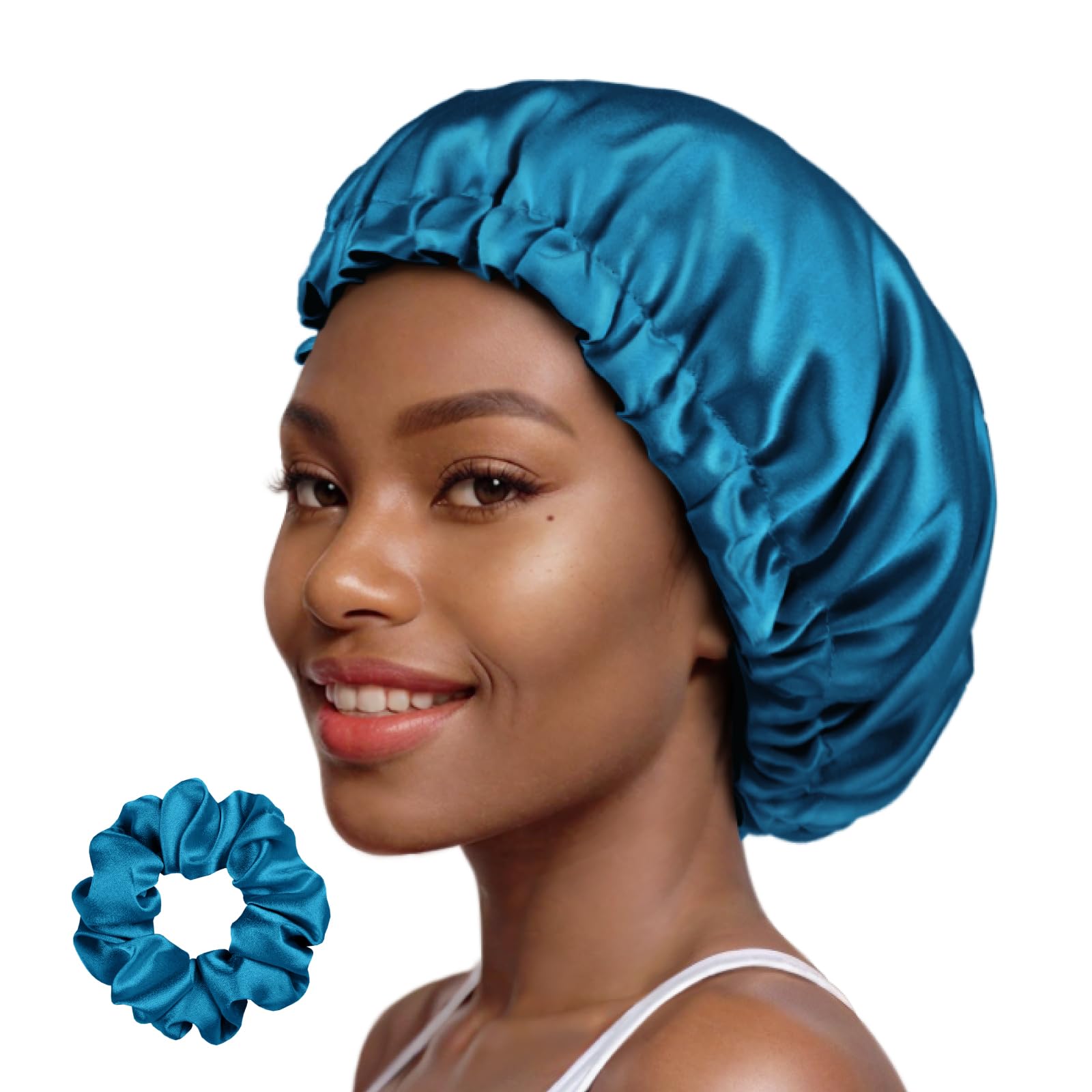Amazon.com : PARISBELLA Reversible Smooth As Silk Satin Bonnet for ...