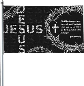 Amazon.com : VIVACITE Christian Flag 3x5 Garden Decor Outdoor Patio ...