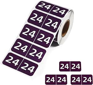 Amazon.com : 500PCS 2024 Year Stickers File Folder Year Labels，1" x 2 ...