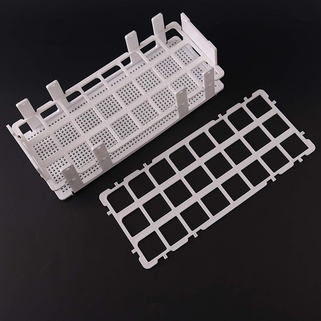 Snapklik.com : Plastic Test Tube Rack - Buytra 2 Pack 24 Holes Lab Test ...