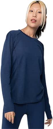 Allbirds Natural Run Long Sleeve Tee True Navy M at Amazon Women’s ...
