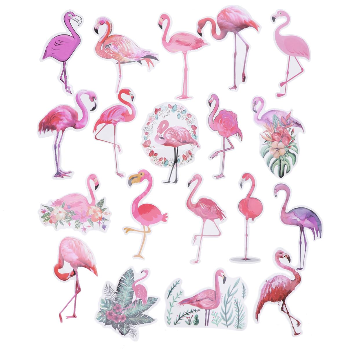 Snapklik.com : 19Pcs Flamingo Stickers Flamingo PVC Stickers Decals ...