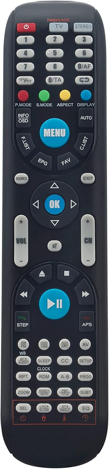 Amazon.com: Universal FUTVRS1-BL Replaced Remote Control Compatible ...