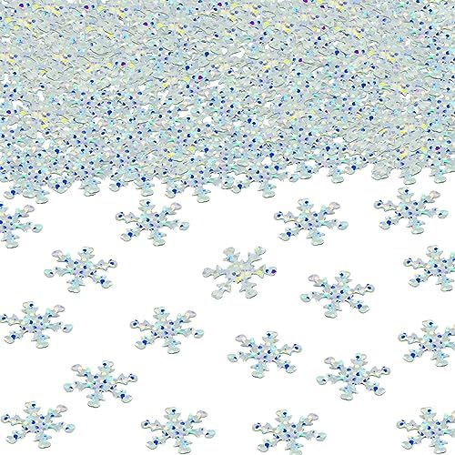 Amazon.com: JNSAXMI Confetti Snowflake Sequins Table Confetti Metallic ...