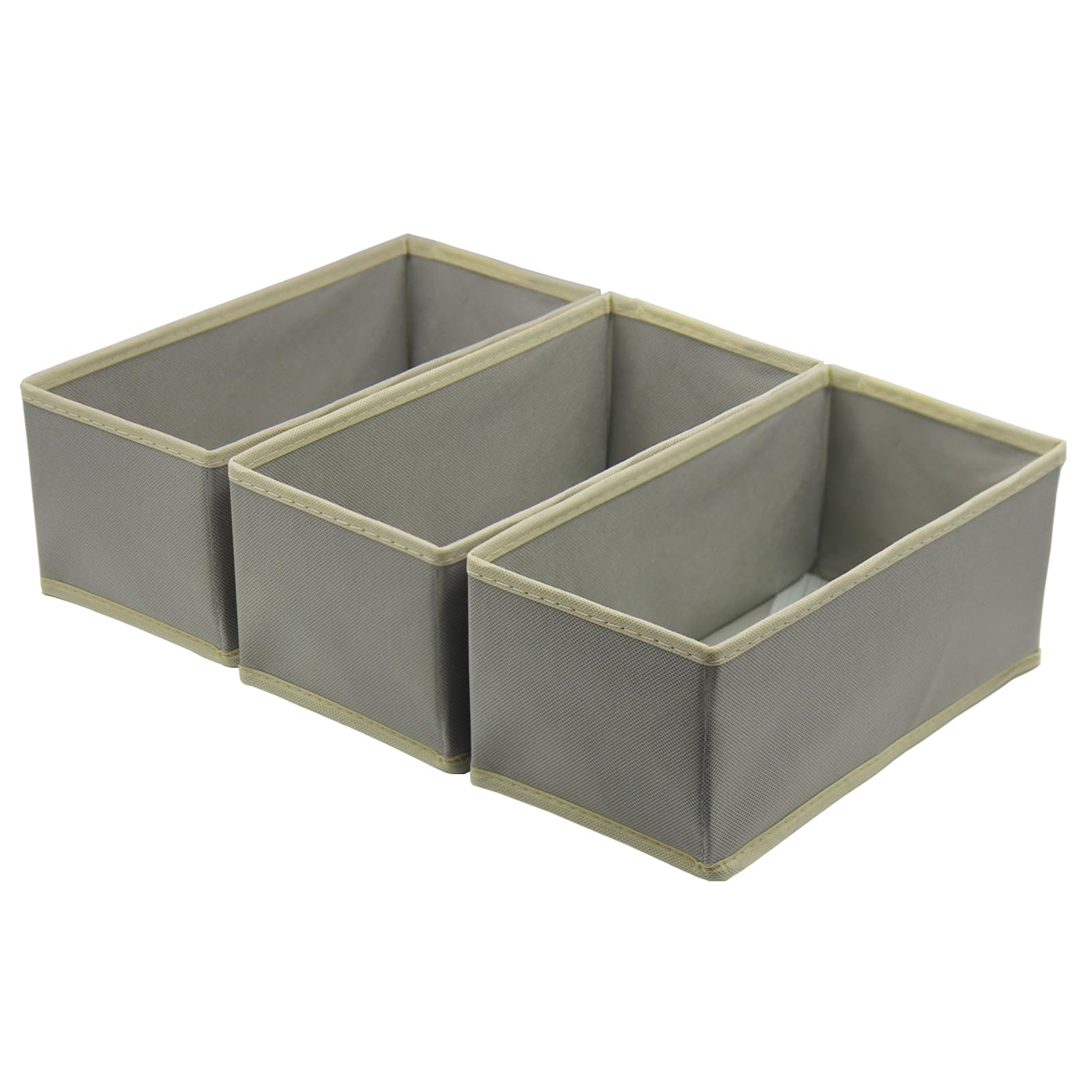 Amazon.com: Bructhun Socks Drawer Organizer Set of 3 Pack Light Grey ...