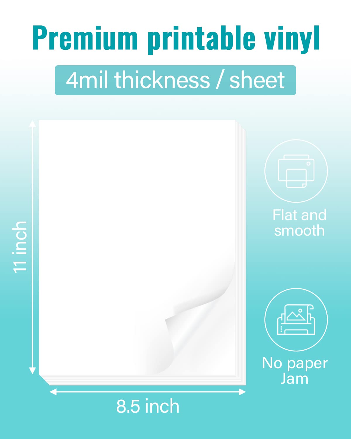 Snapklik.com : Printable Vinyl Sticker Paper For Inkjet Printer Matte ...