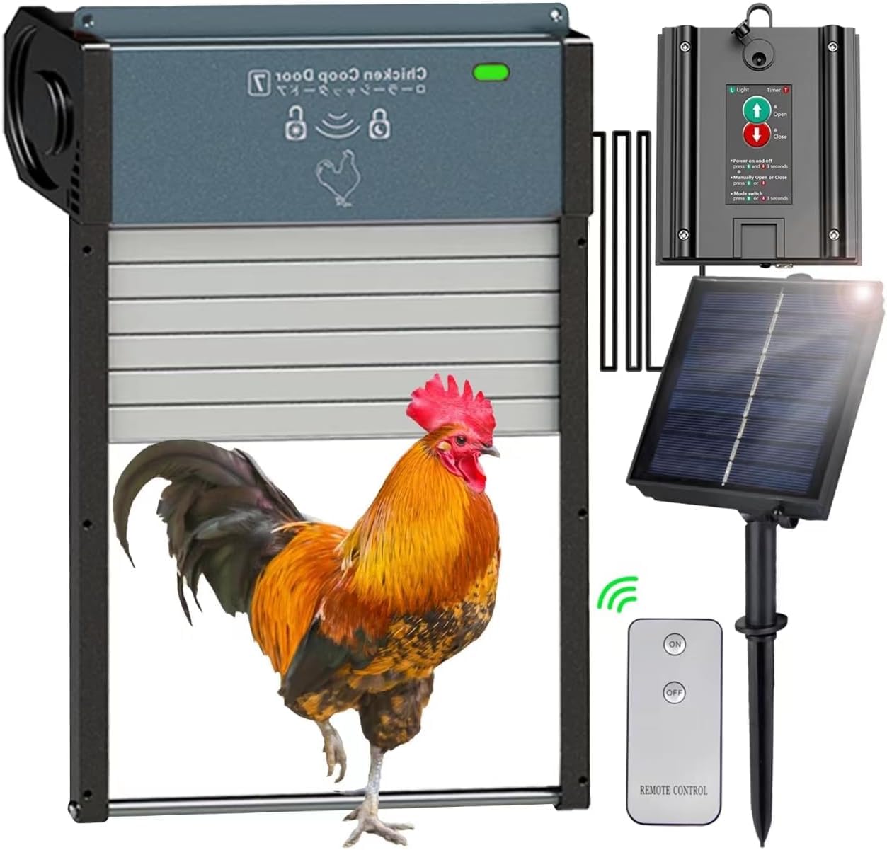 Snapklik.com : VORA Automatic Full Aluminum Coop Door Opener For ...