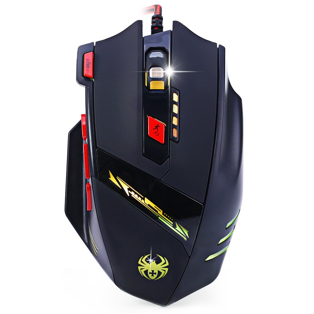 Amazon.com: JHD ZELOTES T-90 8 Key Wired USB Optical Game Mouse 13 ...