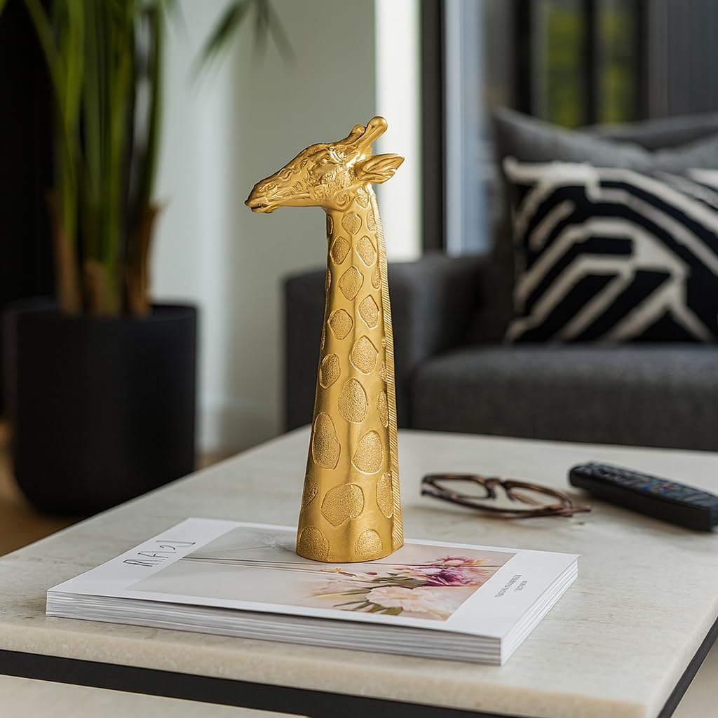 Amazon.com: Resin Giraffe Statue Sculpture – Figurine Accent for Room ...