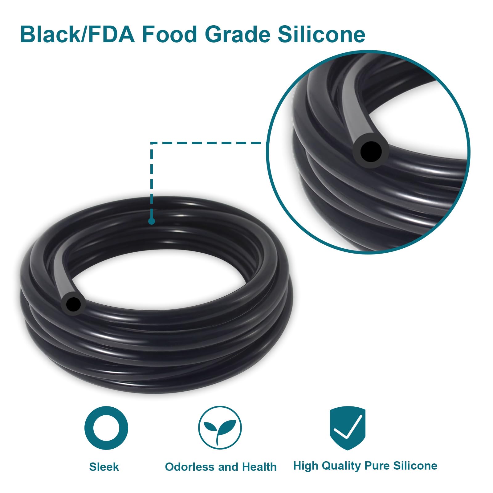 Snapklik.com : GEPHYNM Vacuum Hose Automotive, 10 FT 3/16 Inch ID ...