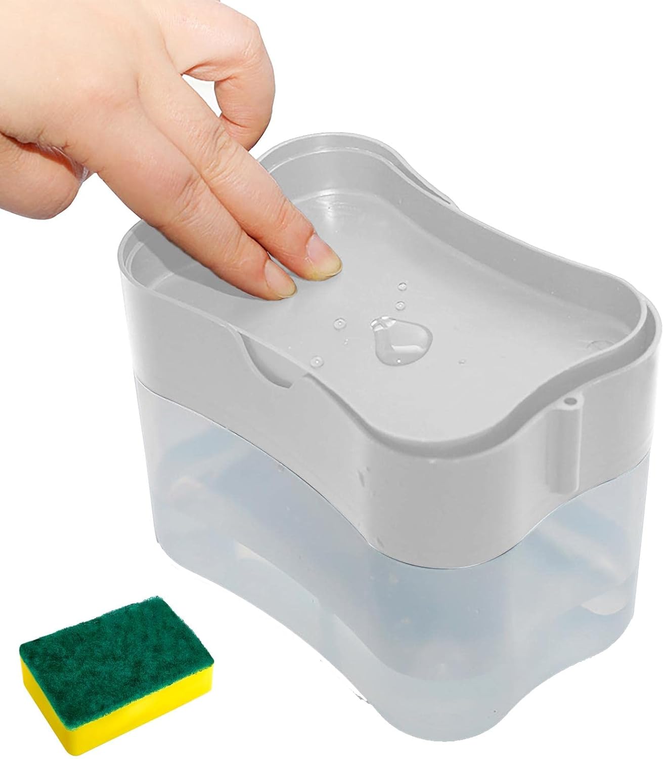 Amazon.com: MOFUCA Sponges Dish Soap Dispenser, Dish Soap Dispenser and ...