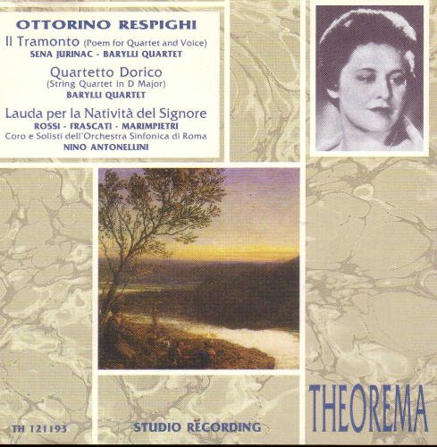Il Tramonto: Respighi, Antonellini, Barylli Quartet: Amazon.fr: CD et Vinyles}