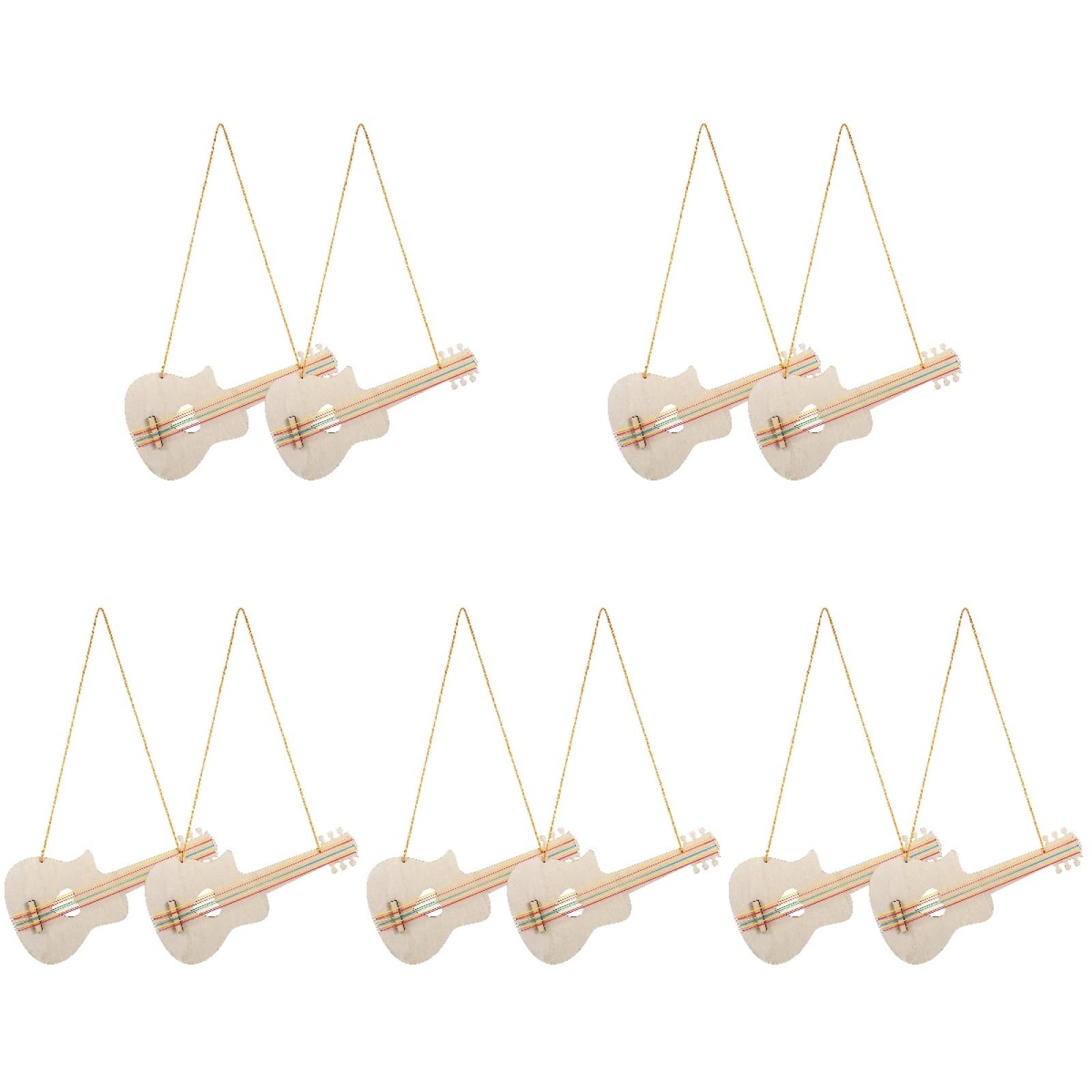 Amazon.com: Toyvian 10 Pcs Child Guitar Mini Toys Miniature Guitar ...