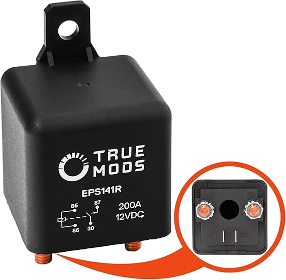 Amazon.com: True Mods 12V DC 200 Amp Split Charge Relay Switch ...