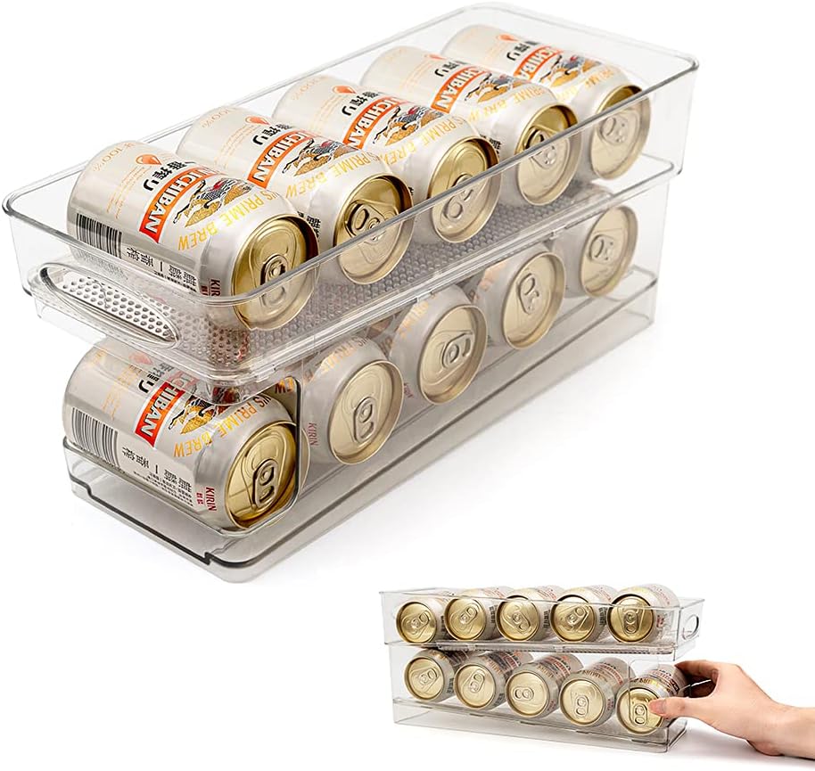 Amazon.co.jp: Can Storage Rack, Beverage Storage Rack, Rolling Can Rack ...