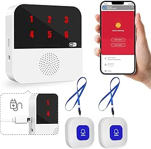 WIOONI Senior Alarm Button, Home Alarm System, Defense Kit 2 ...