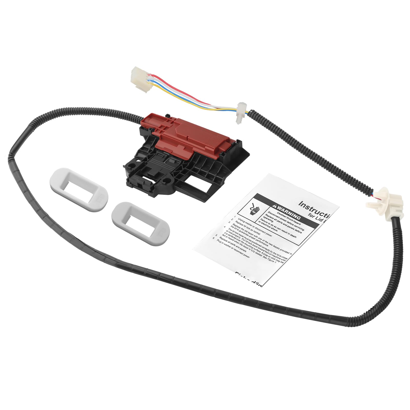 Amazon.com: Upgraded W10404050 W10238287 Washer Lid Lock Latch Assembly ...