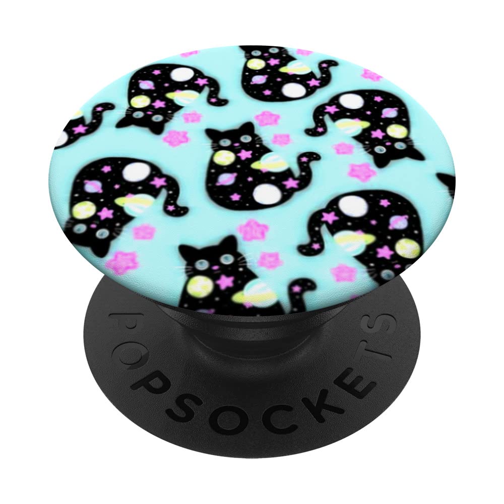 Amazon.com: Baby Blue Space Cats Kawaii Planets Aesthetic Cute Trendy ...