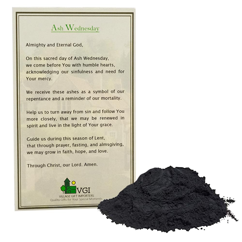 Amazon.com : Palm Ashes and Blessing Card | For use at Ash Wednesday ...