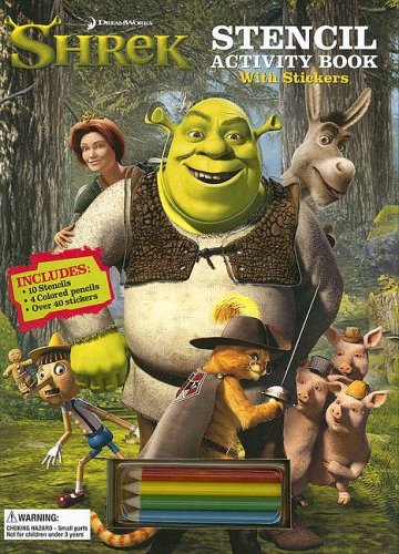 Shrek Stencil Activity Book: With Stickers : Amazon.co.uk: Books
