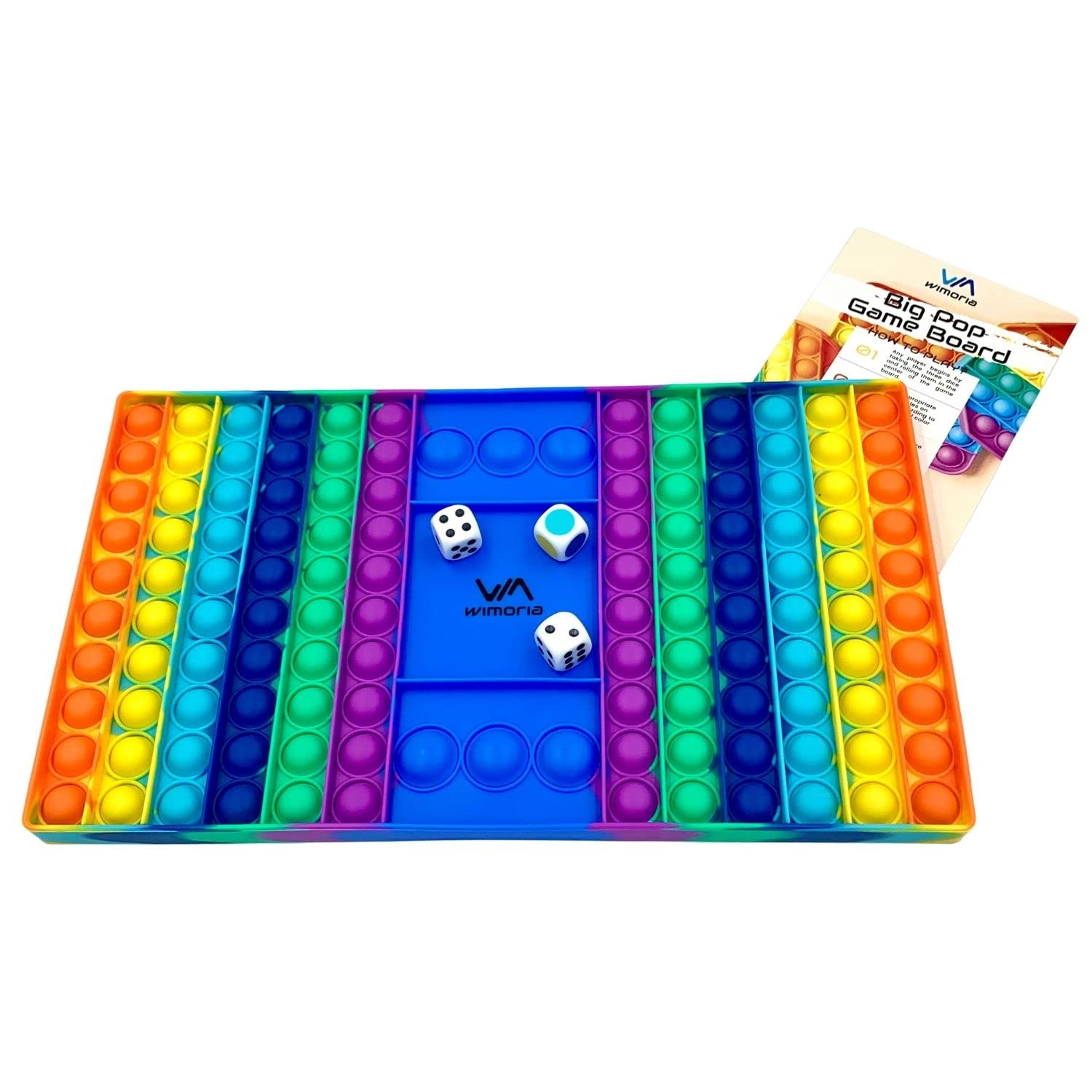 Amazon.com: Wimoria Push Pop Fidget Game Board - Three DICE and Instructions with Variations - Huge Sensory Stress Relief Toy - Rainbow Poppers, Multicolor : Toys & Games amazon-com-wimoria-push-pop-fidget-game-board-three-dice-and-instructions-with-variations-huge-sensory-stress-relief-toy-rainbow-poppers-multicolor-toys-games
