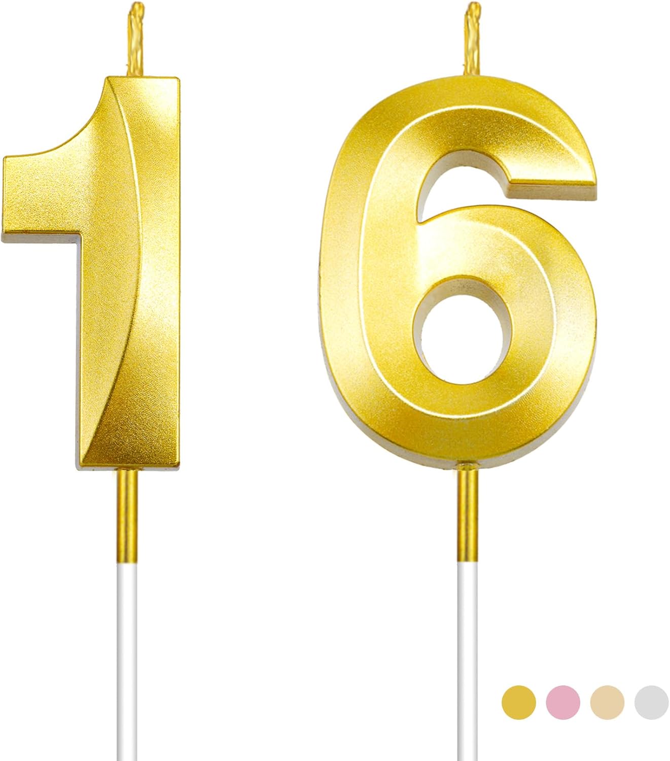 Amazon.com: Birthday Candles Numbers, 16th Birthday Candles, Number ...
