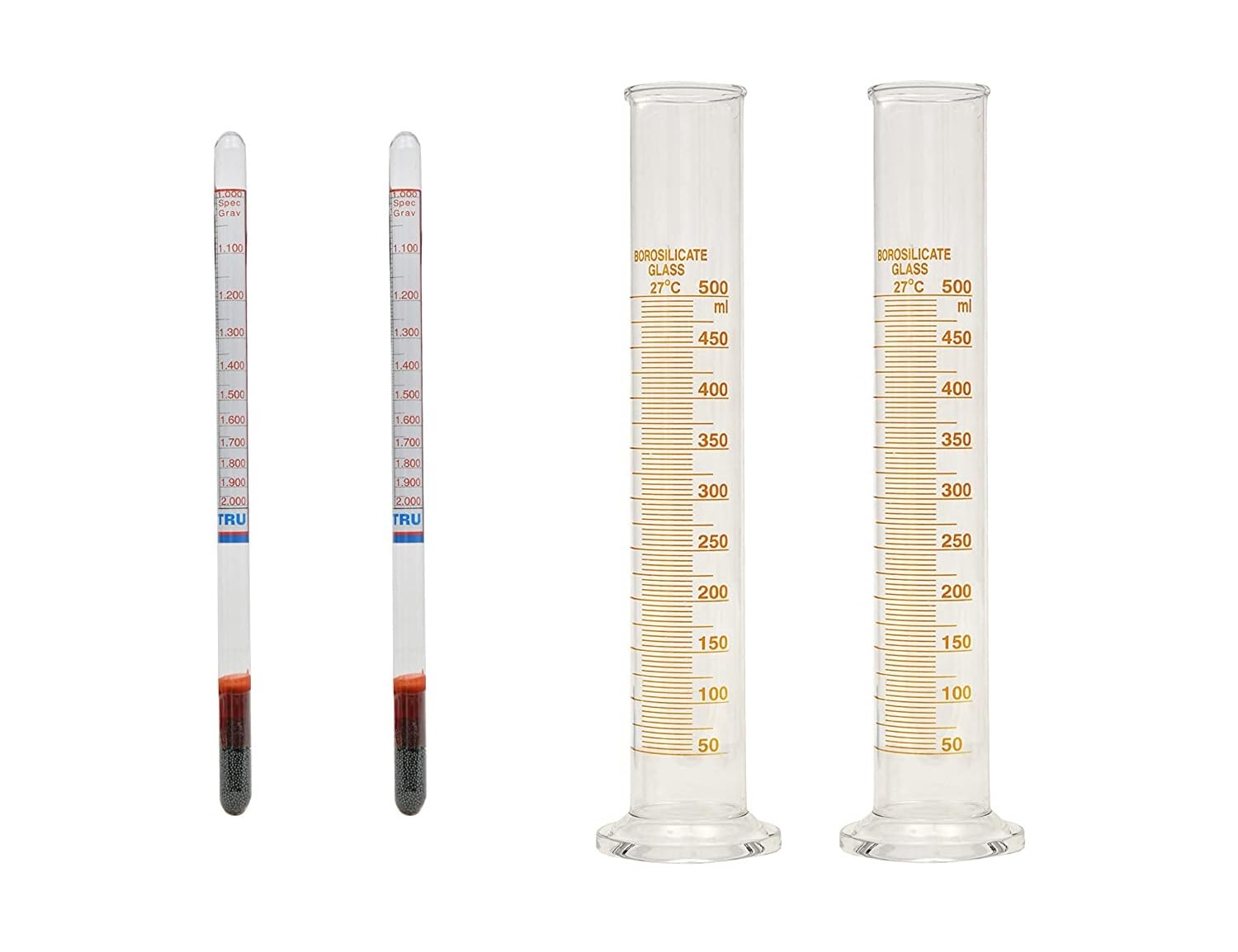 RG® Hydrometer for Measuring Specific Gravity Heavy Liquid density ...