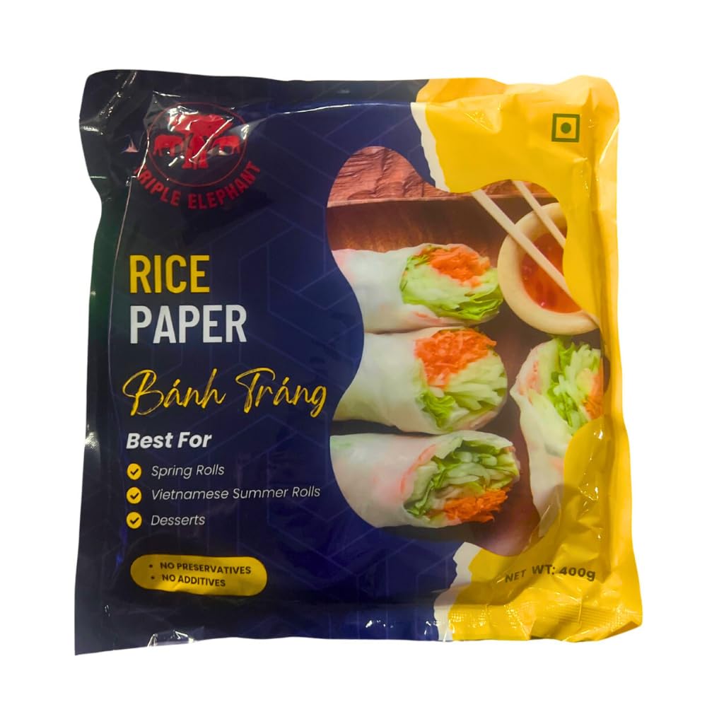Triple Elephant Rice Paper Banh Trang - 400g Pack | Authentic ...